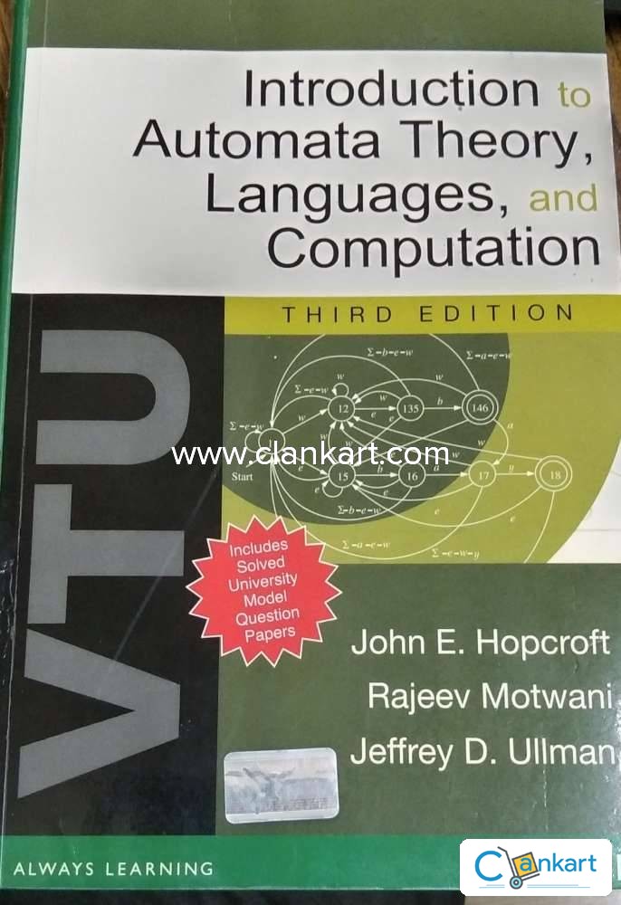 Buy 'Introduction To Automata Theory, Languages, And Computation' Book ... Buy 'Introduction To Automata Theory, Languages, And Computation' Book ...