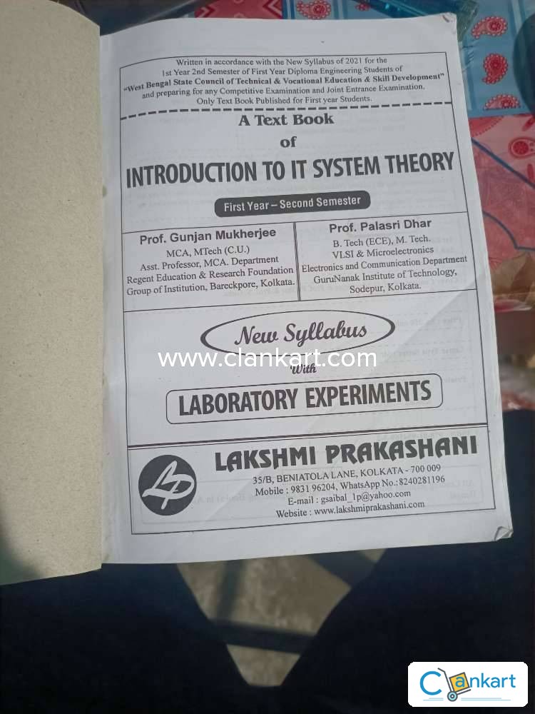 Buy 'Introduction To IT Systems Theory By Prof. G. Mukherjee & Prof. P ...