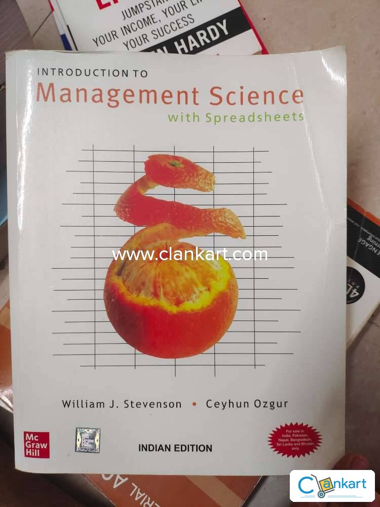 Buy 'Introduction To Management Science With Spreadsheets And Student ...