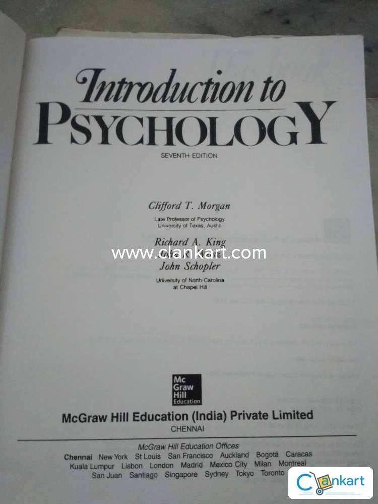 Buy 'Introduction To Psychology' Book In Excellent Condition At ...