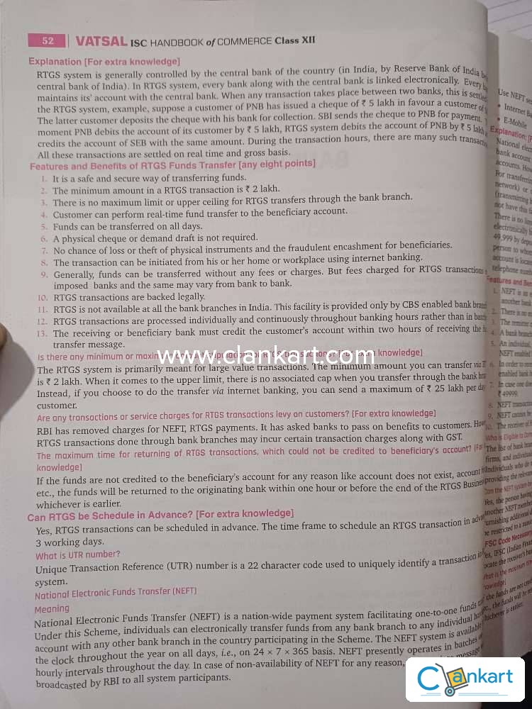 Buy 'Isc Handbook Commerce Class 12th Vatsal' Book In Good Condition At ...