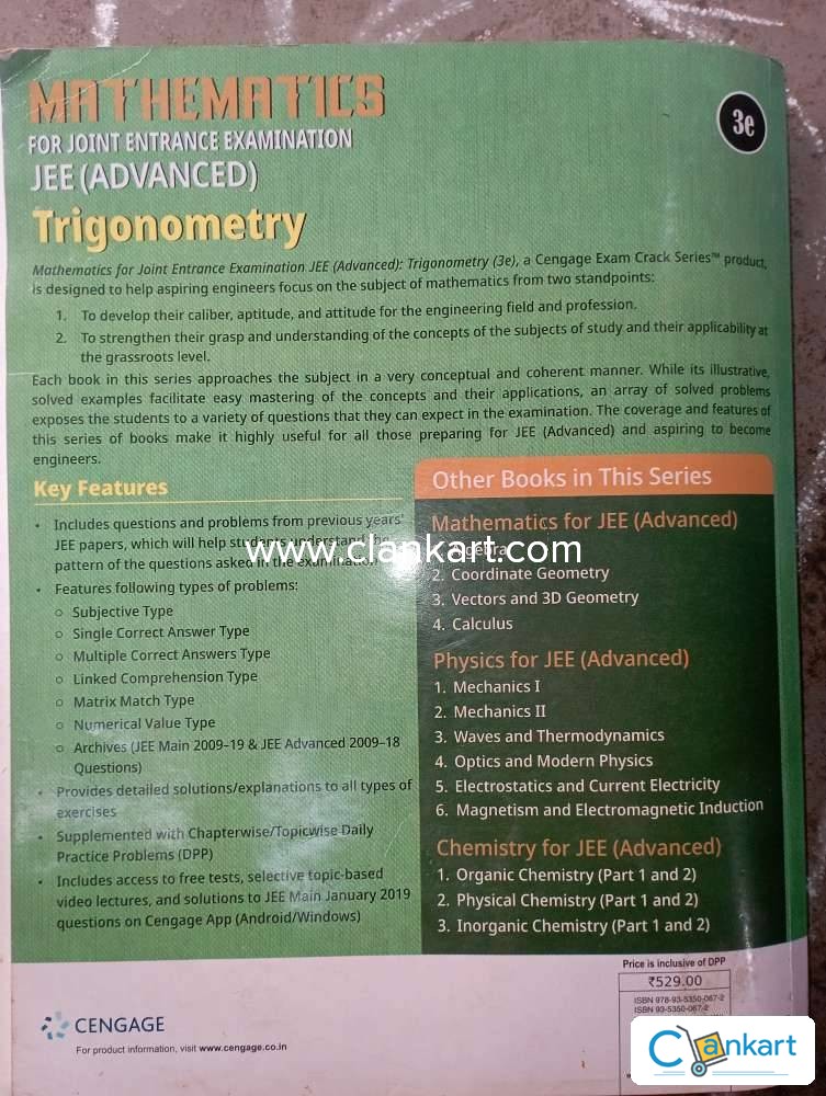 Buy 'Mathematics For Joint Entrance Examination JEE ( Advanced ...