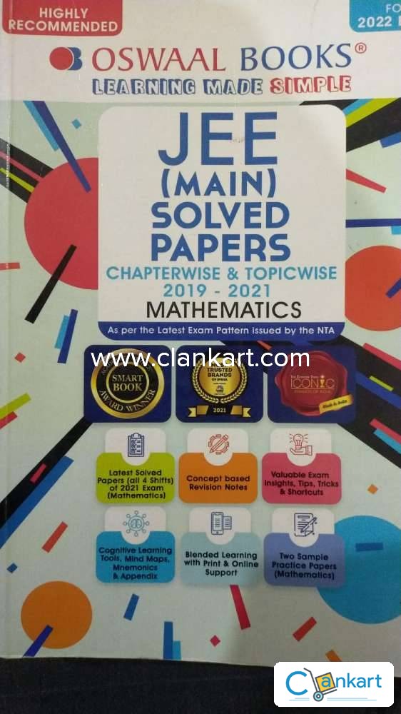 Buy 'JEE MAIN SOLVED PAPERS 2019-2021 MATHEMATICS' Book In Excellent ... Buy 'JEE MAIN SOLVED PAPERS 2019-2021 MATHEMATICS' Book In Excellent ...