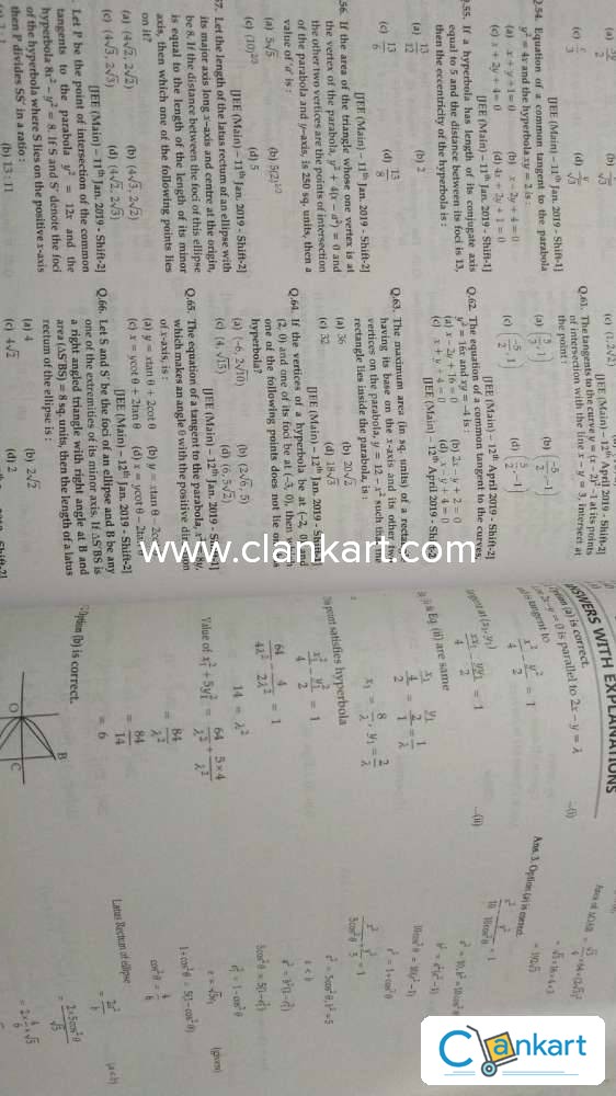 Buy 'JEE MAIN SOLVED PAPERS 2019-2021 MATHEMATICS' Book In Excellent ... Buy 'JEE MAIN SOLVED PAPERS 2019-2021 MATHEMATICS' Book In Excellent ...