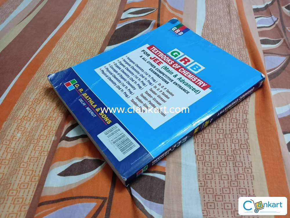 Buy 'GRB A Textbook Of Organic Chemistry For Jee 1st Year Programme ...