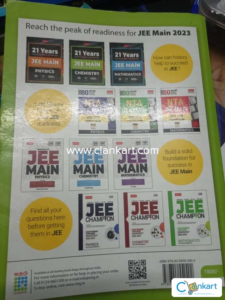 Buy 'MTG 21 Years JEE MAIN Previous Years Solved Papers With ...