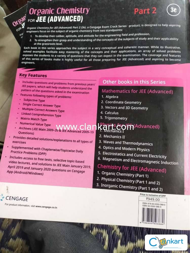 Buy 'Organic Chemistry For JEE Advanced(part 2)' Book In Good Condition ...