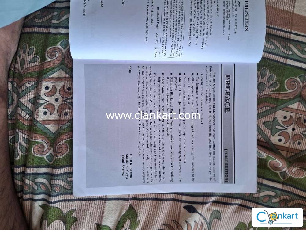 Buy 'Business Organization And Management' Book In Excellent Condition ...