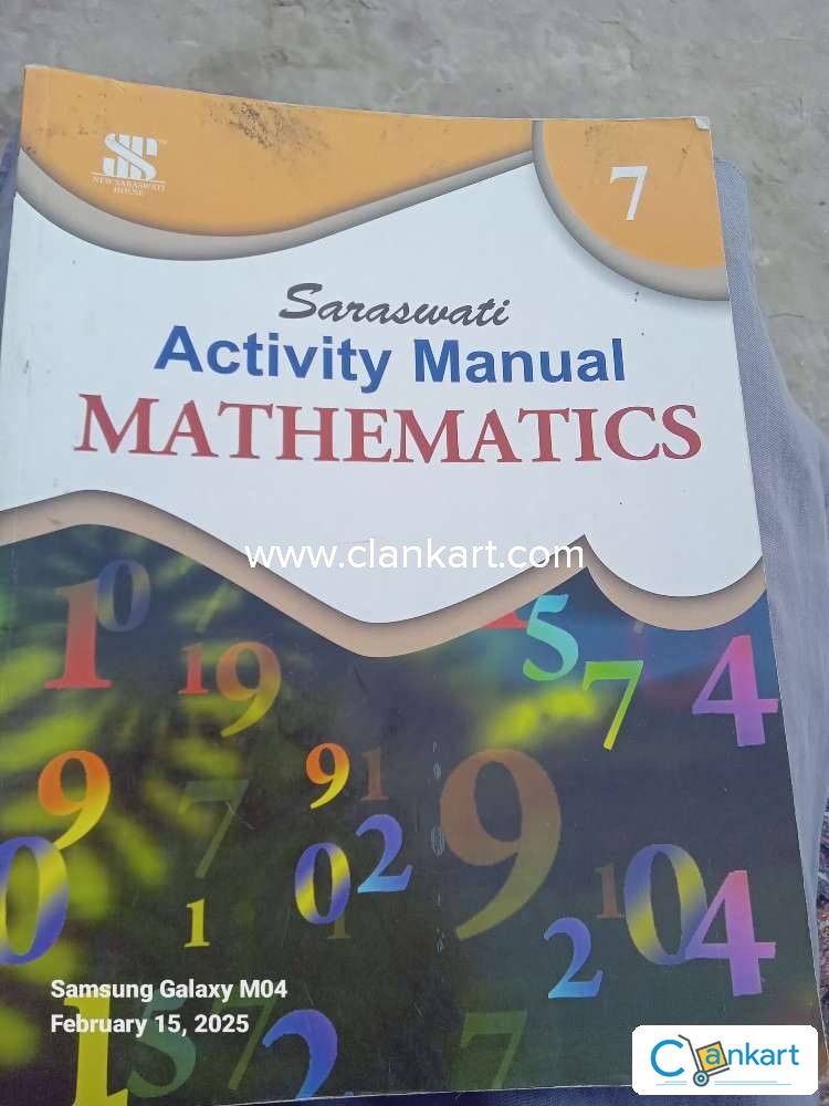 Buy 'Sarswati Activity Manual Mathematics' Book In Excellent Condition ...