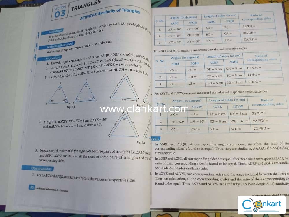 Buy 'Lab Manual Mathematics For Class 10' Book In Excellent Condition ...
