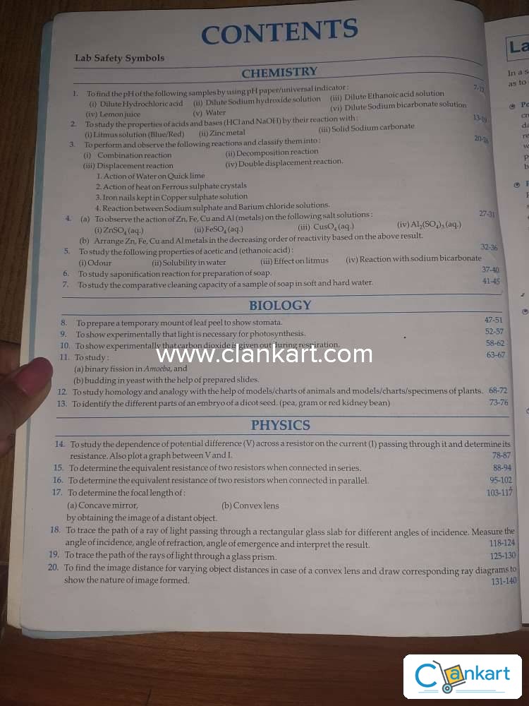 Buy 'Science Lab Manual For Learning Purposes Class 10' Book In ...