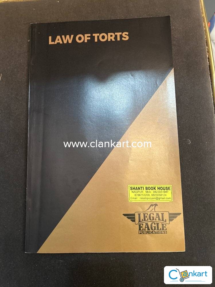 Buy 'Law Of Torts' Book In Excellent Condition At Clankart.com