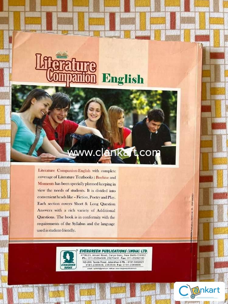Buy 'English Literature Companion Evergreen Companion English Textbook ...