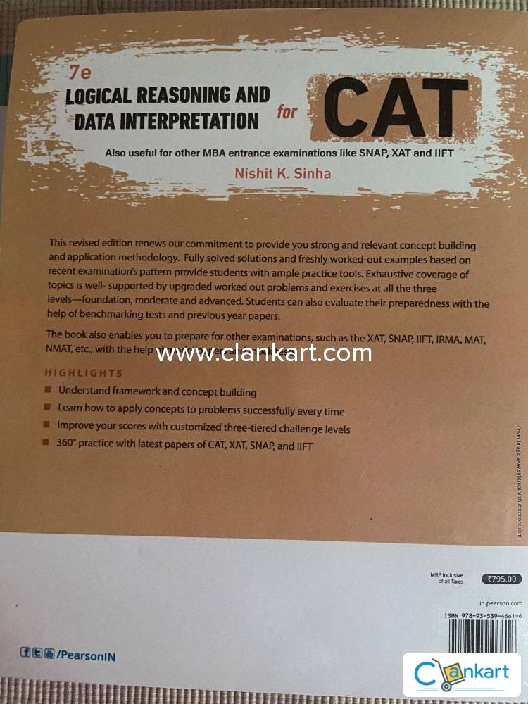 Buy 'Logical Reasoning And Data Interpretation For CAT 7e' Book In ... Buy 'Logical Reasoning And Data Interpretation For CAT 7e' Book In ...