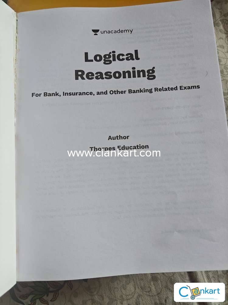 Buy 'Logical Reasoning For Bank Insurance And Other Banking Exams By ...