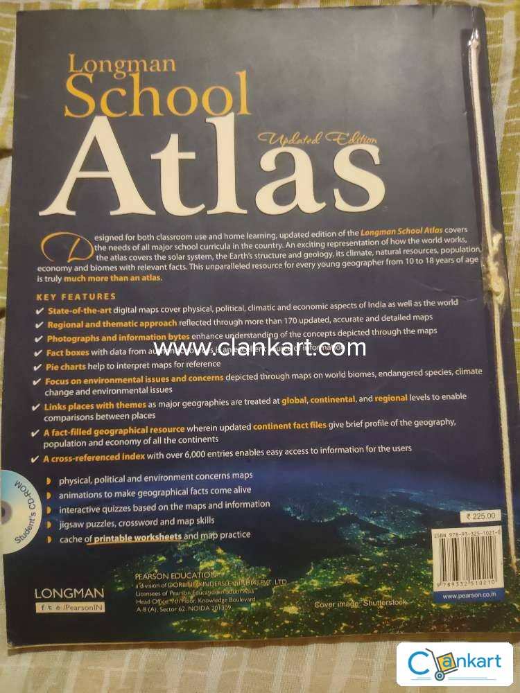 Buy 'Longman School Atlas Updated Ed' Book In Excellent Condition At ...
