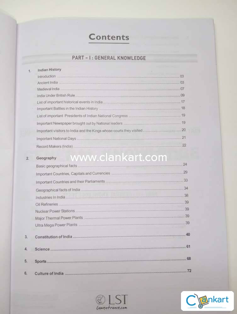Buy 'Lst General Knowledge (ideal Companion For The Preparation Of Law ...