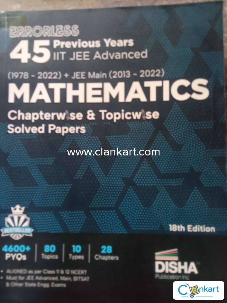 Buy 'Errorless 45 Previous Years IIT JEE Advanced (1978 - 2022) + JEE ... Buy 'Errorless 45 Previous Years IIT JEE Advanced (1978 - 2022) + JEE ...