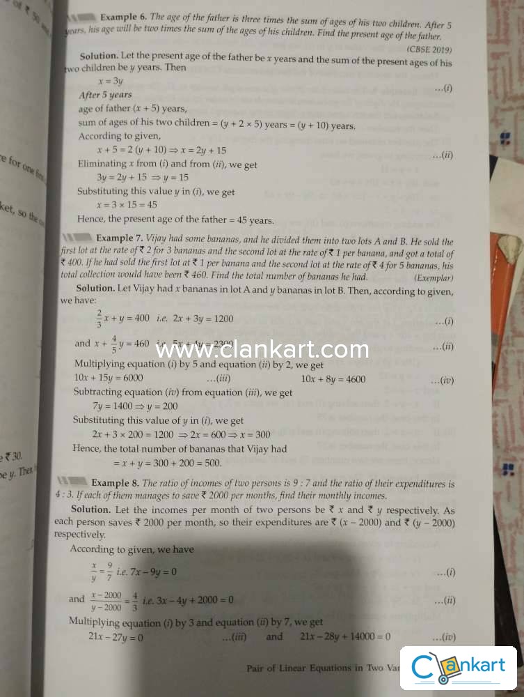 Buy 'ML Aggarwal Class 10 Maths Cbse' Book In Excellent Condition At ...