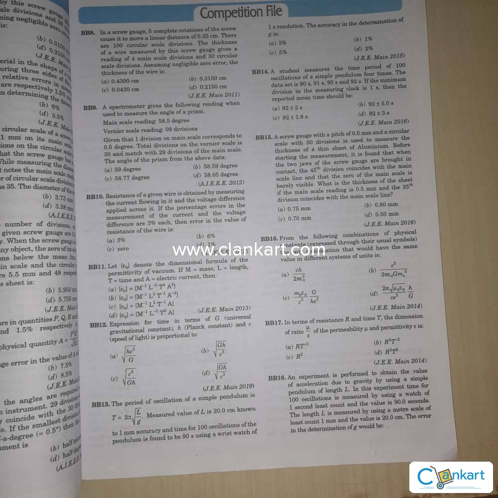 Buy 'Modern ABC Physics For Class 11 (Part - I & II) Examination 2020 ...