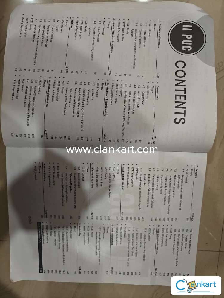 Buy 'Objective KCET Mathematics Book For 2024 Exam | Theory With 10 ...