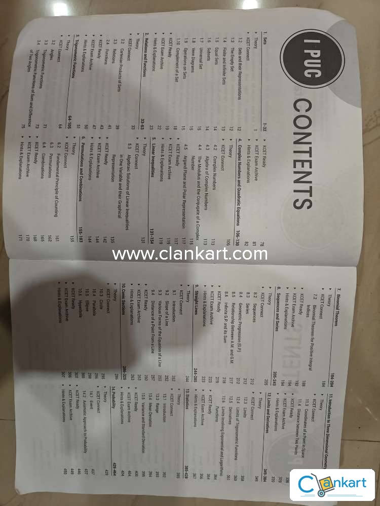 Buy 'Objective KCET Mathematics Book For 2024 Exam | Theory With 10 ...