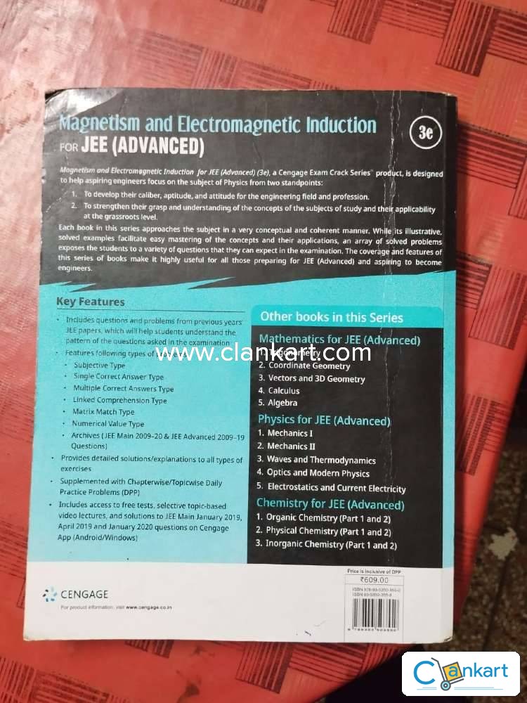 Buy Cengage Magnetism And Electromagnetic Induction For Jee Advanced 2382