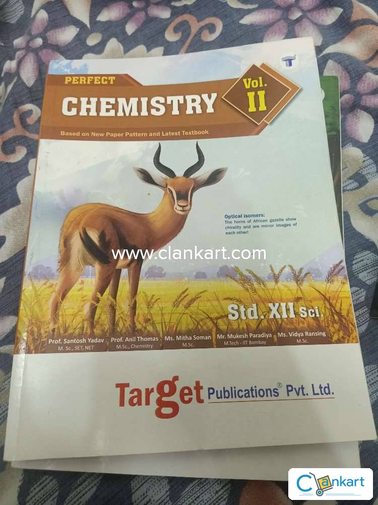 Buy 'Maharashtra Board Class 12th Target Chemistry Volume 2. 2024-2025 ...