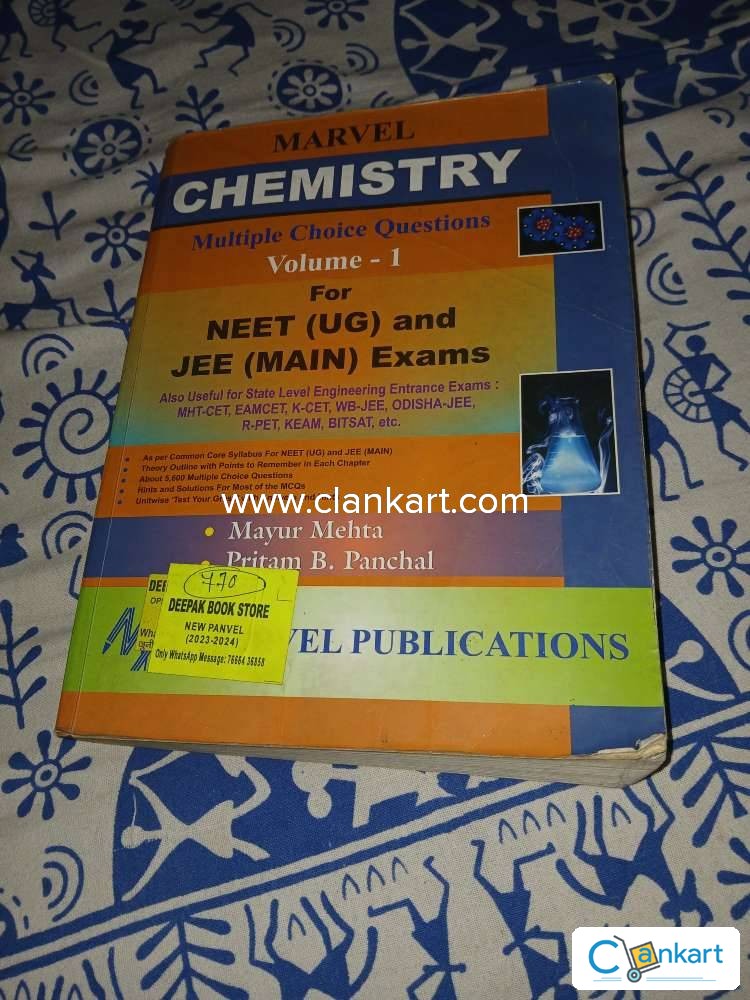 Buy 'Marvel Chemistry MCQ's Vol-1 For NEET (UG) And JEE Main Exams ...