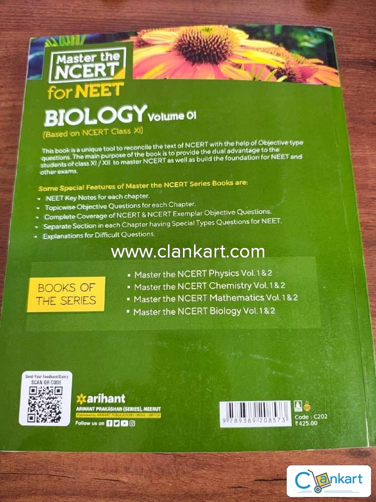 Buy 'Master The NCERT For NEET BIOLOGY Vol.1 + 2' Book In Excellent ...