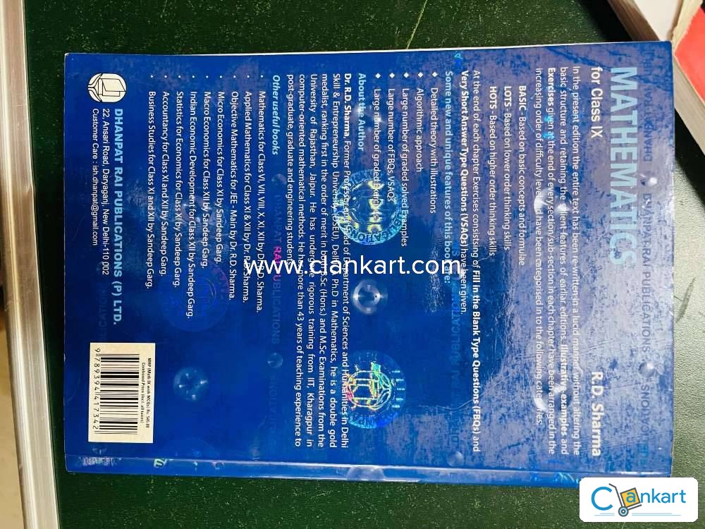 Buy 'Mathematics Class 9th And MCQs - By R.D. Sharma (2024-25 ...