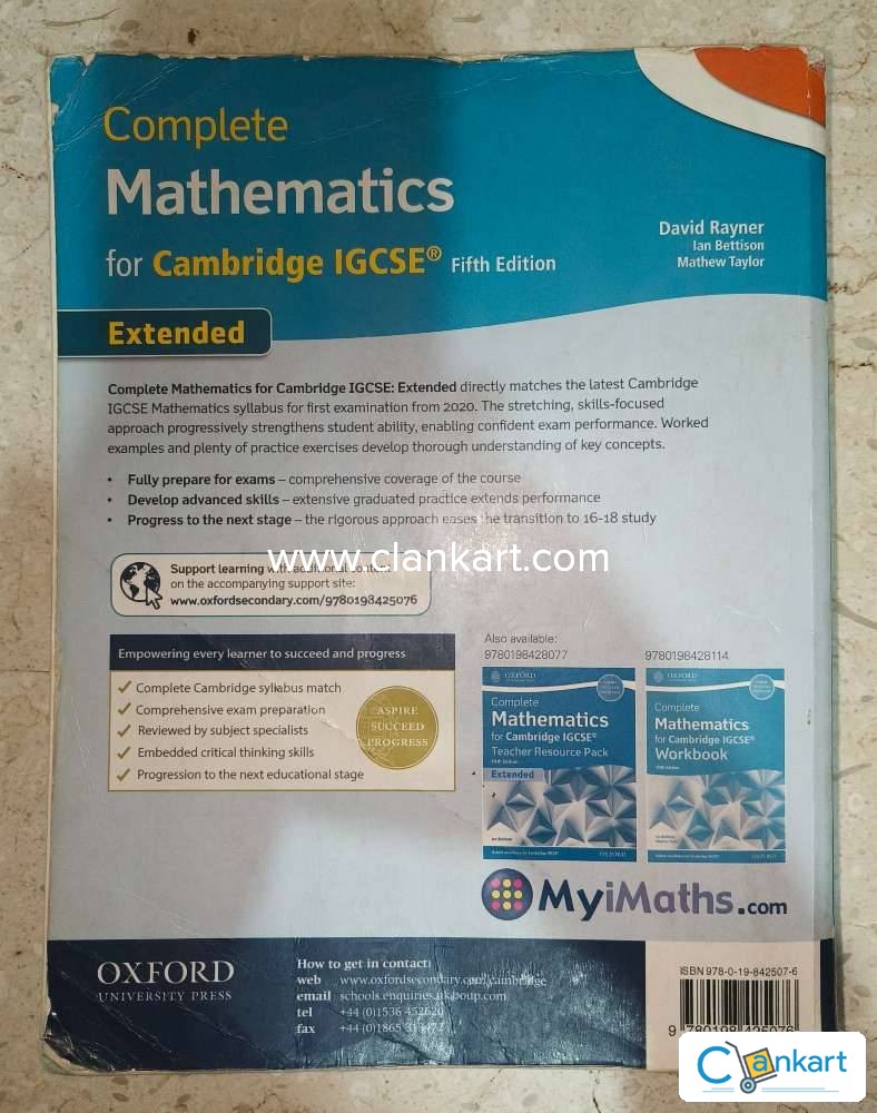 Buy 'Complete Mathematics For Cambridge IGCSE® Student Book: Extended ...