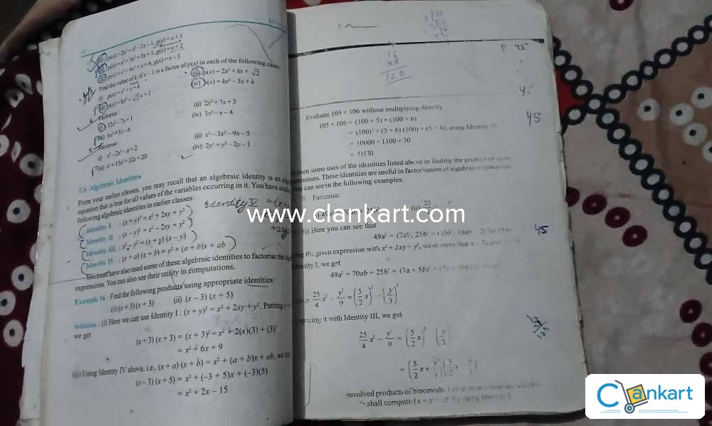 Buy 'Ncert Maths' Book In Fair Condition At Clankart.com