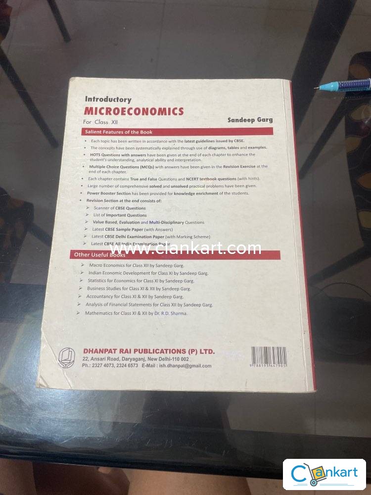 Buy 'Introductory Micro Economics For Class 12 (For 2019 Examination ...