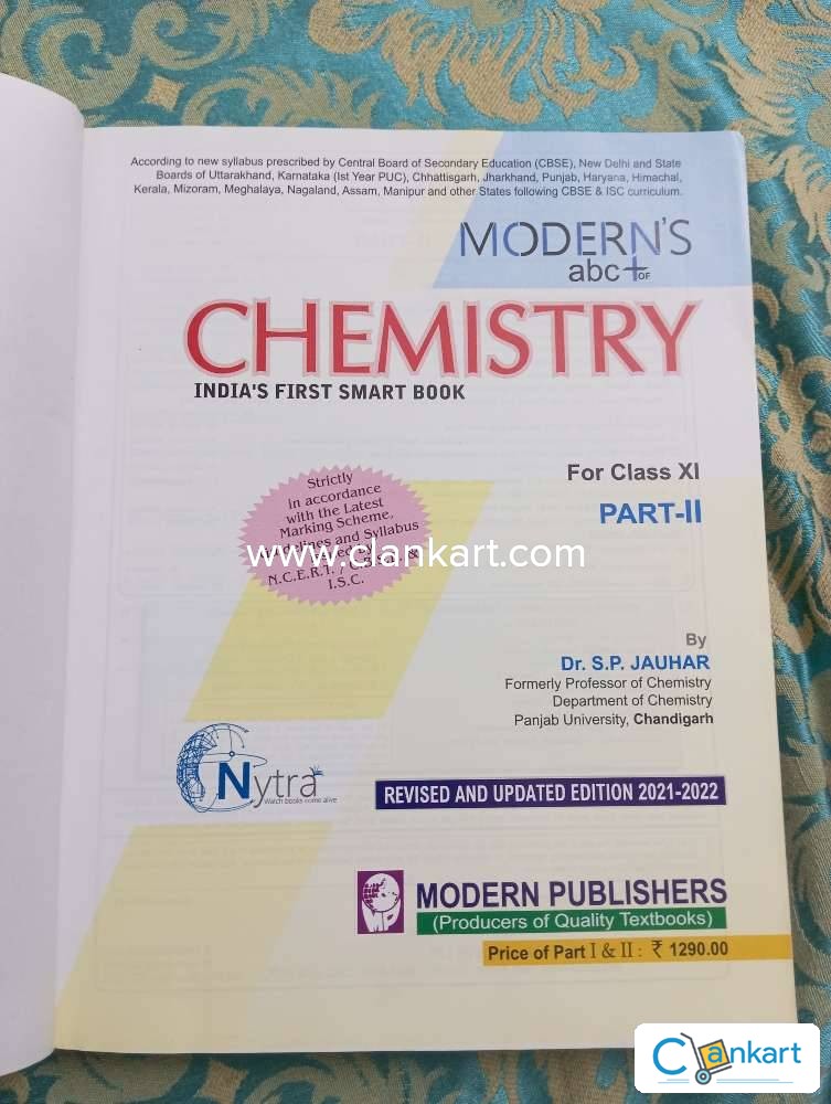 Buy 'Modern ABC Chemistry Class 11' Book In Excellent Condition At ...