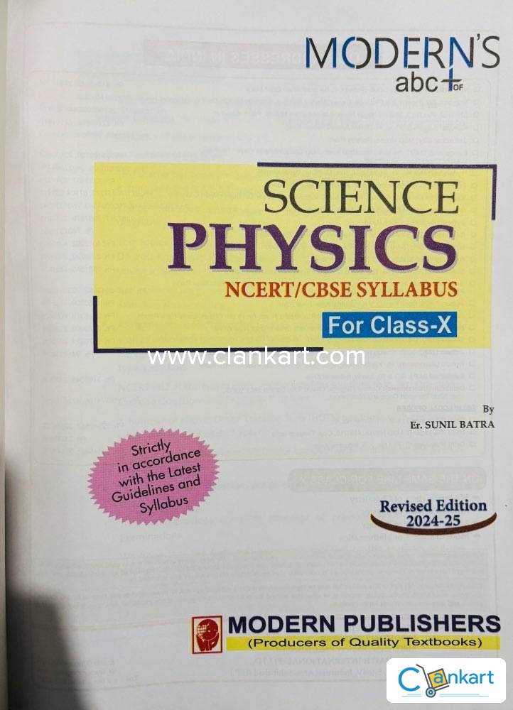 Buy 'Modern Abc Of Science Physics For Class 10 (2020-21 Examination ...