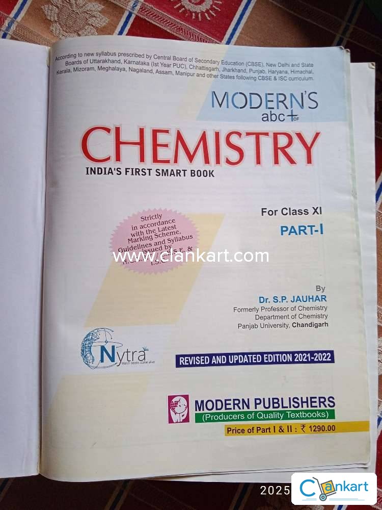 Buy 'Modern ABC Chemistry For Class 11 (Part I & II) Examination 2020 ...