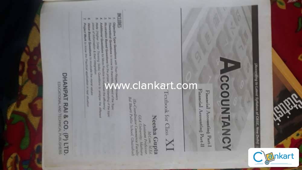 Buy 'Accountancy Class 11 Reference' Book In Excellent Condition At ...