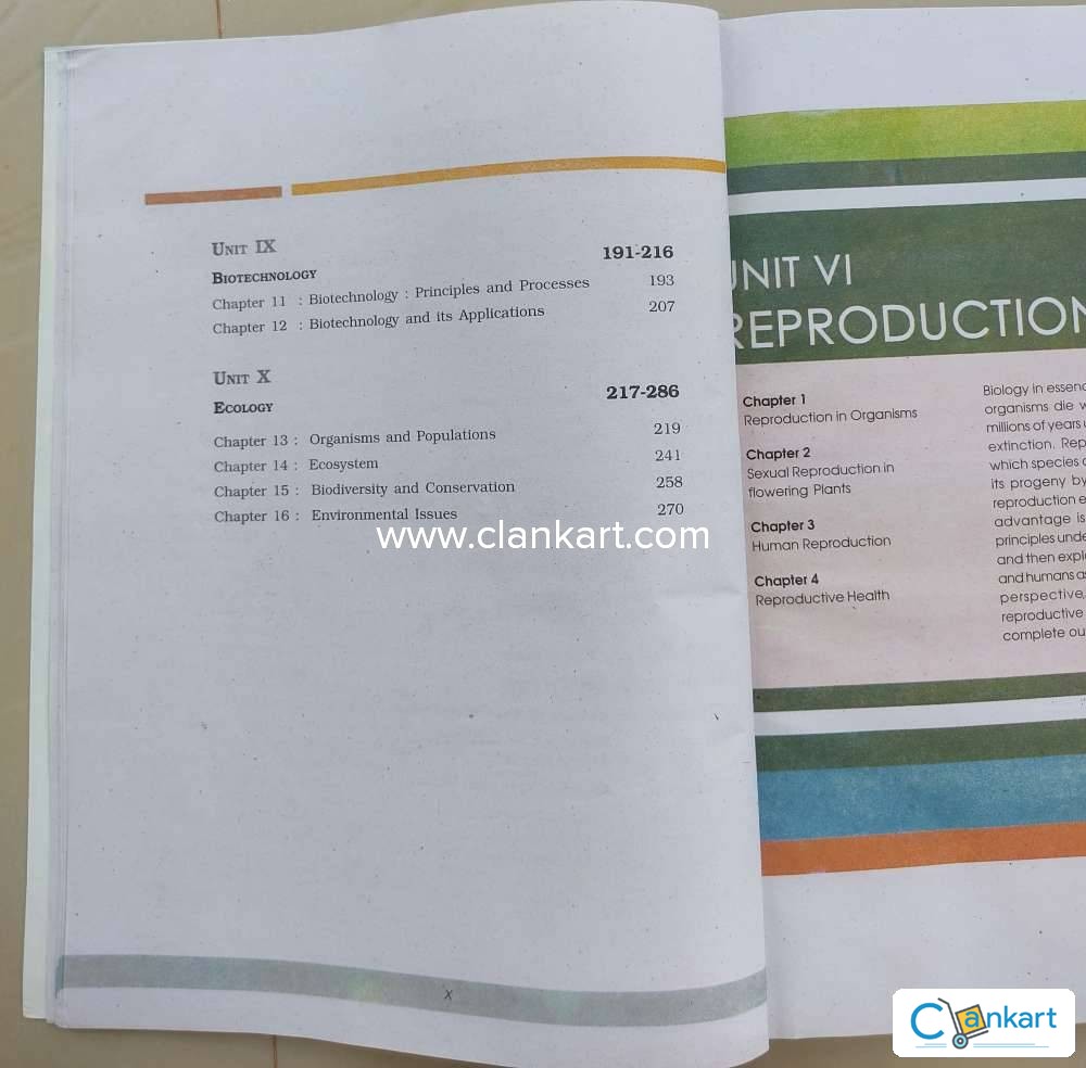 Buy 'NCERT BIOLOGY TEXTBOOK FOR CLASS 12TH' Book In Excellent Condition ...