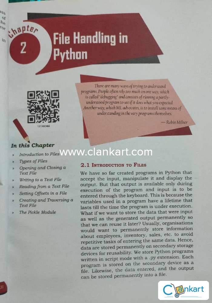 Buy 'NCERT Computer Science Class XII Textbook' Book In Excellent ...