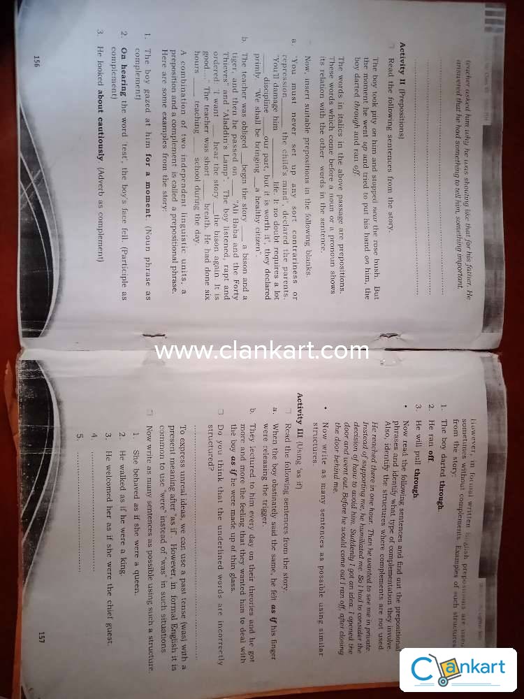 Buy 'English Textbook For 12th' Book In Good Condition At Clankart.com