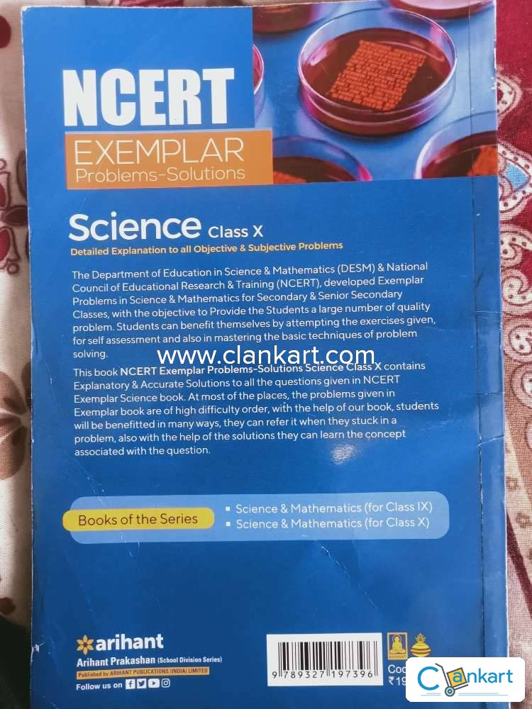 Buy 'NCERT Exemplar Problems-Solutions Science Class 10th' Book In ...