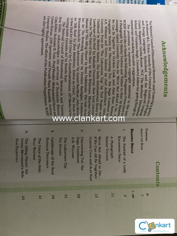 Buy 'Textbook In English - Hornbill For Class - 11 (Core Course ...