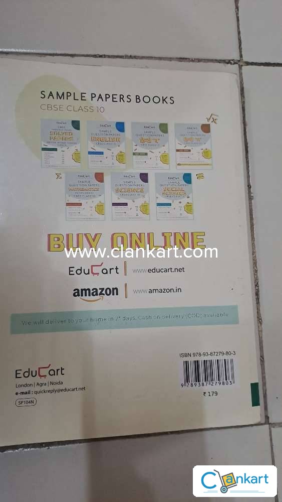 Buy 'Educart CBSE Sample Question Papers Class 10 Mathematics (Basic ...