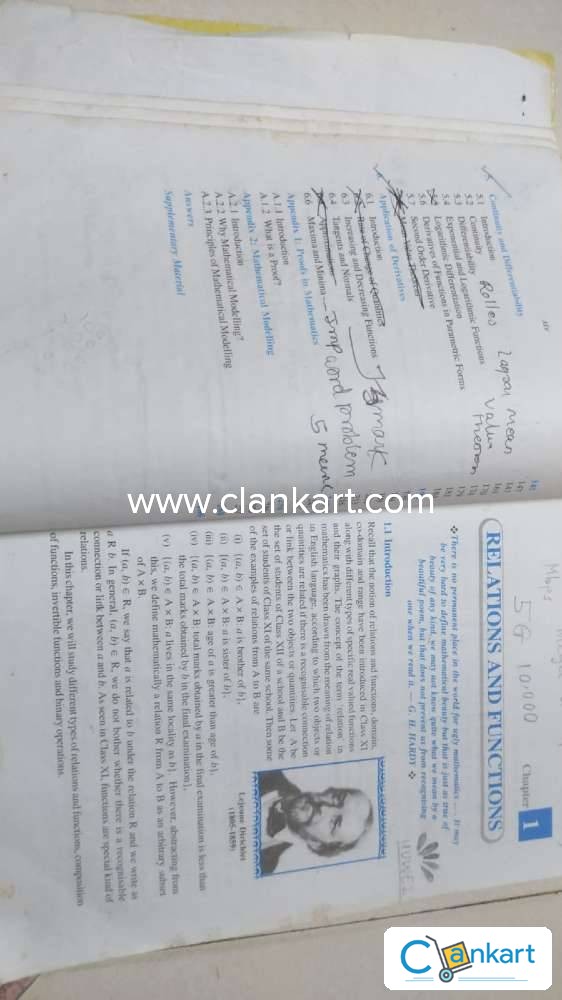 Buy 'Mathematics Part II - Class XII' Book In Good Condition At ...