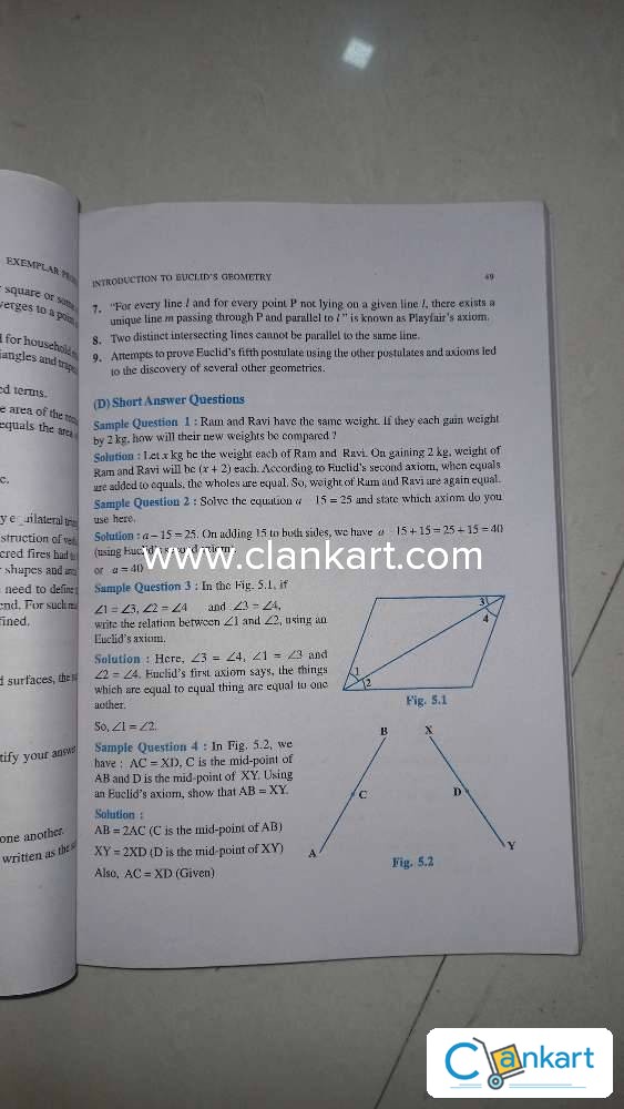 Buy 'NCERT Mathematics Textbook, Exemplar Book And Reference Book (RS ...
