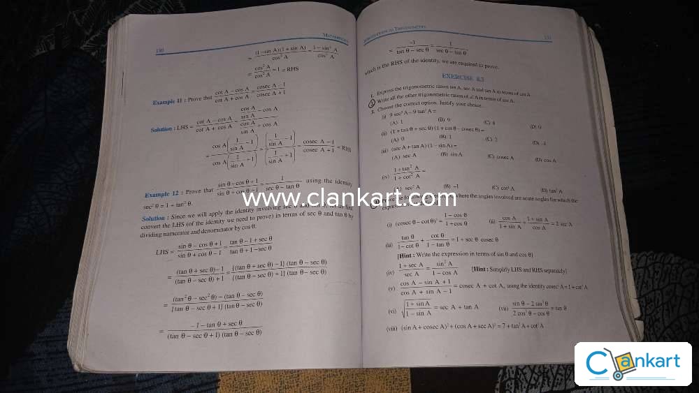 Buy 'Mathematics Textbook For Class - 10 - 1062' Book In Excellent ...