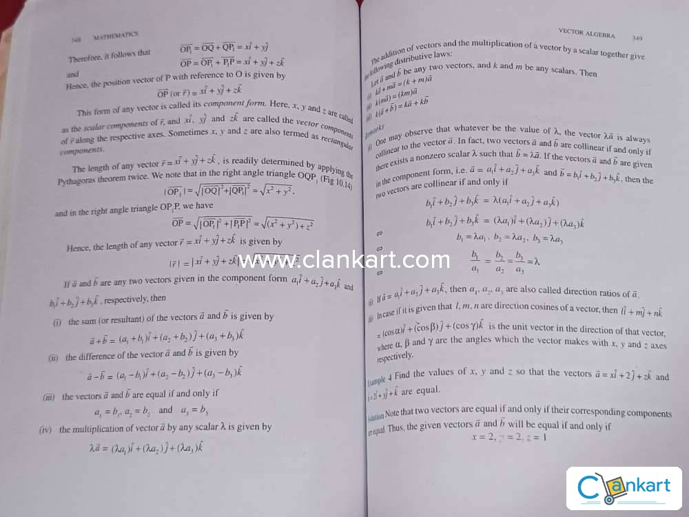 Buy 'NCERT MATHS Class 12' Book In Excellent Condition At Clankart.com