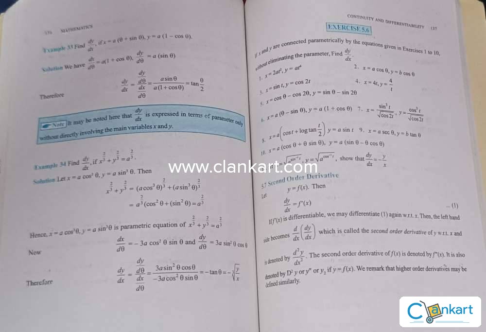 Buy 'NCERT MATHS Class 12' Book In Excellent Condition At Clankart.com