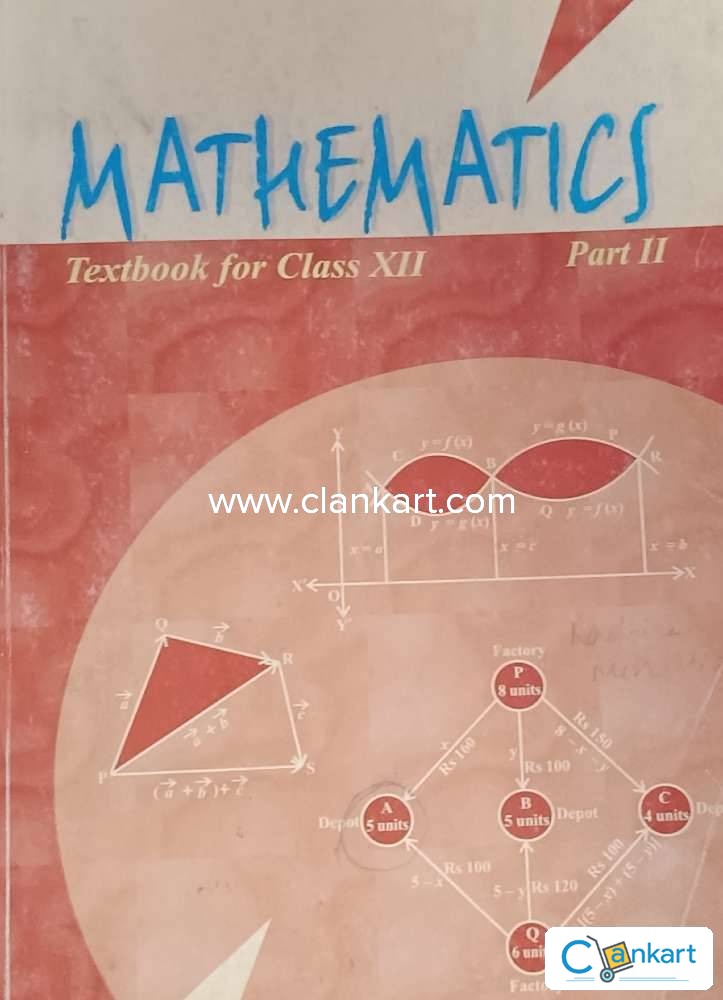 Buy 'NCERT MATHS Class 12' Book In Excellent Condition At Clankart.com